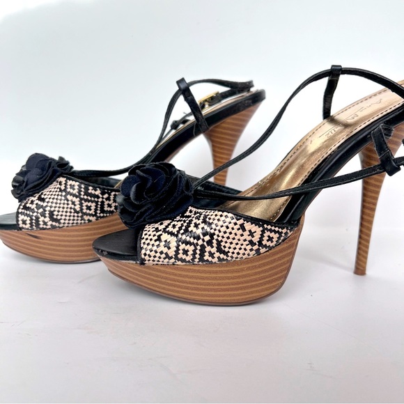 Anne Michelle | Shoes | Anne Michelle Heels With Woven Raffia And ...